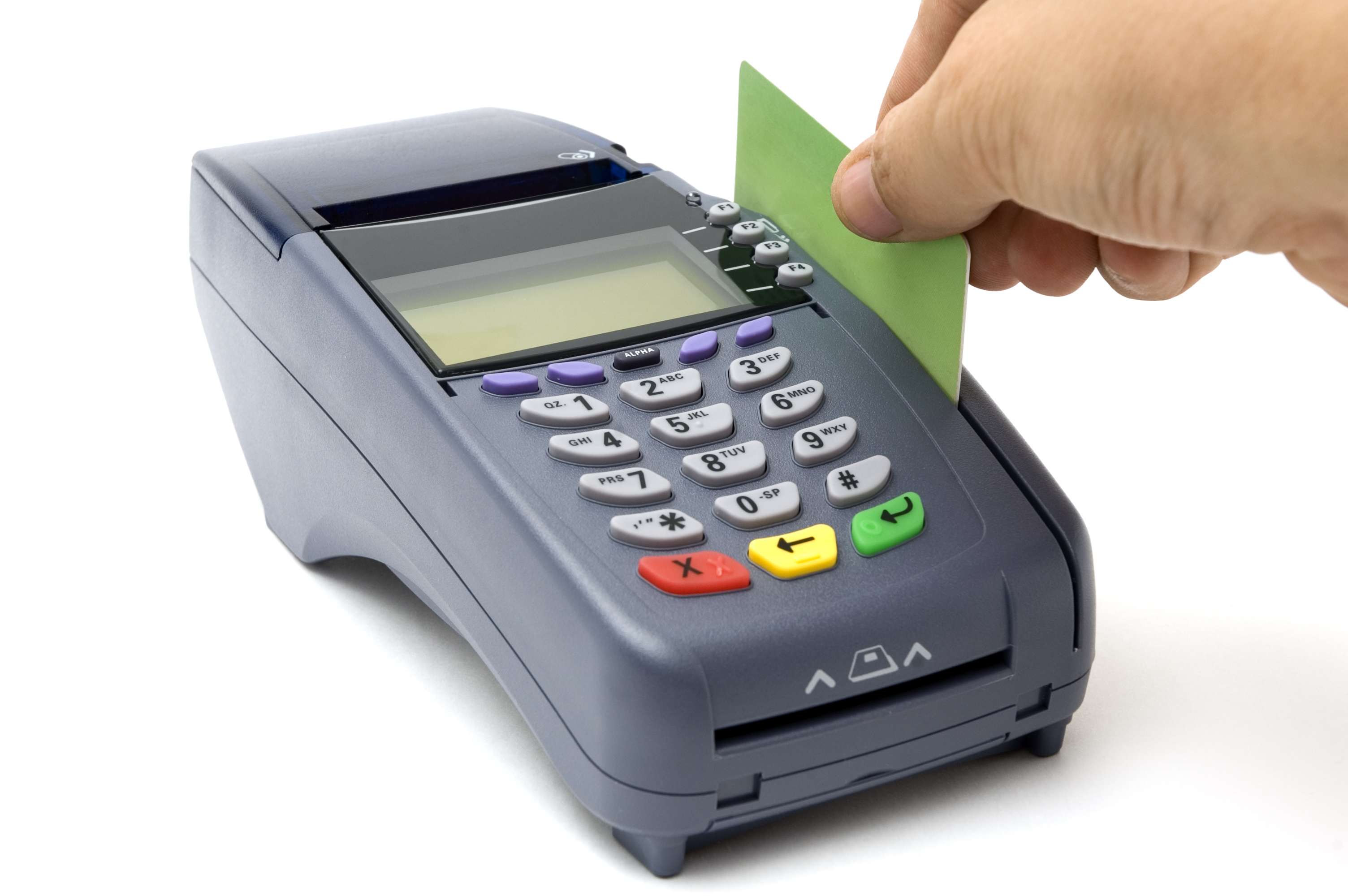 Swiping Credit Card With POS terminal Semi Delicate Balance Swiping Credit Card With POS terminal Semi Delicate Balance